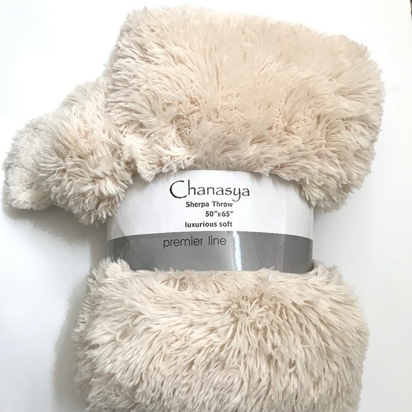 Chanasya | Bedding | Chanasya Shaggy Sherpa Throw 5 X 65 Luxurious Soft ...
